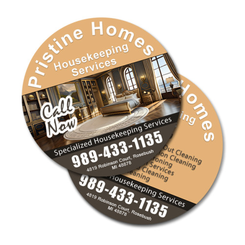 4 Inch Custom Circle Double Sided Magnets