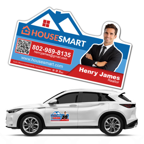 16x16 Sq Inch Custom Shape Die Cut Magnetic Signs