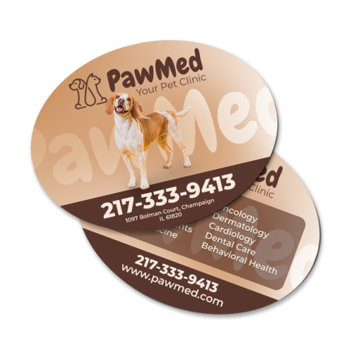 3x4 Custom Double Sided Oval Magnets