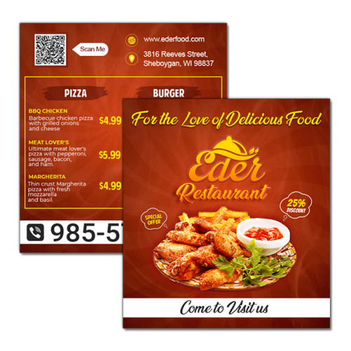 3.5x3.88 Custom Double Sided Rectangle Magnets