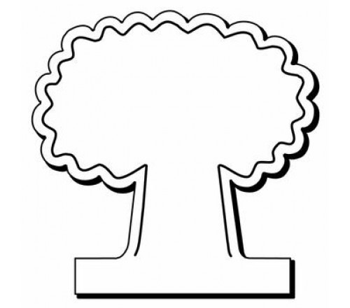 2.5x2.5 Custom Tree Shaped Magnets 20 Mil