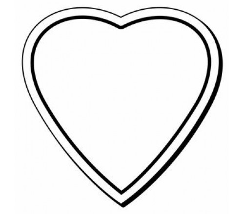 3x3 Custom Heart Shaped Magnets 20 Mil