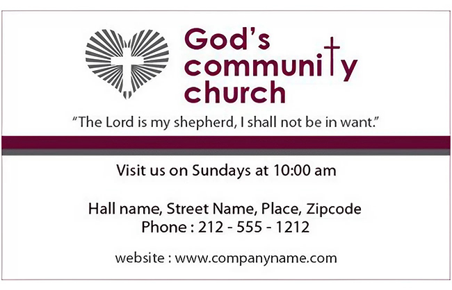 2x3.5 Custom Religious Business Card Magnets 20 Mil Square Corners