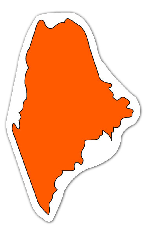 Custom Maine Shaped Magnets 20 Mil - State Shaped Magnets - Custom ...