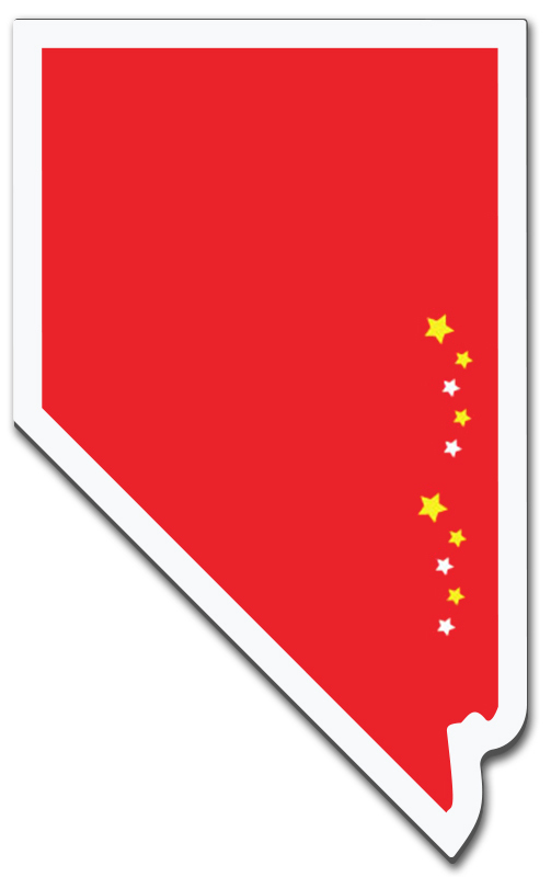 2.25x3.66 Custom Nevada Shaped Magnets 20 Mil