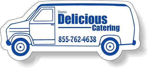 4.12x1.87 Custom Van Shape Magnets 20 Mil