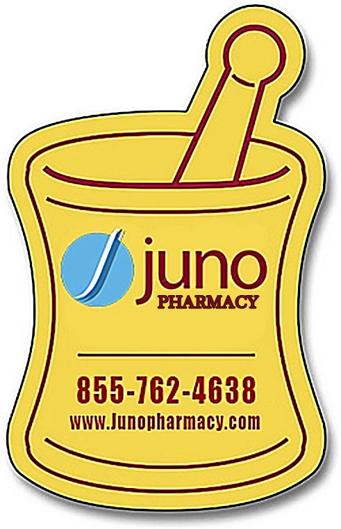 2.25x3.5 Custom Mortar & Pestle Shape Magnets 20 Mil