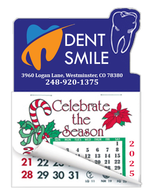 Custom Printed 3x4.25 Tooth Calendar Pad Magnets