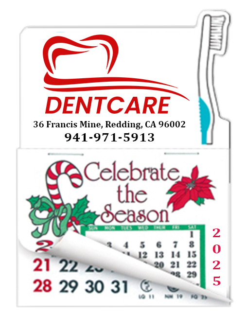 Custom Printed 3x4.25 Toothbrush Calendar Pad Magnets
