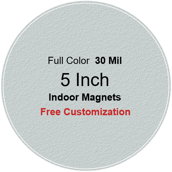 Magnet - 5 Inch Diameter Circle - 30 Mil