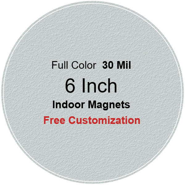 Magnet - 6 Inch Diameter Circle - 30 Mil