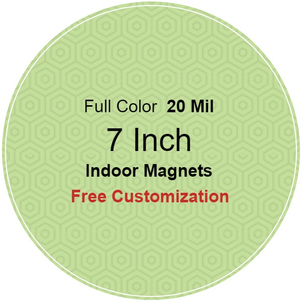 7 Inch Promotional Circle Magnets 20 Mil