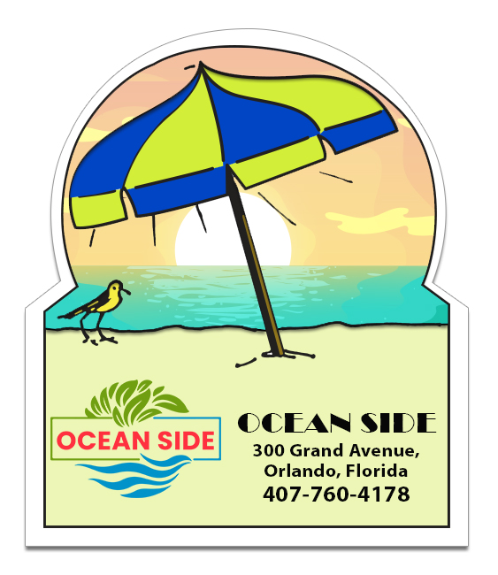 2.5X3 Custom Umbrella Shaped Magnets 40 Mil