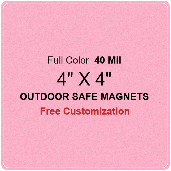 4x4 Custom Magnets - Outdoor & Car Magnets 40 Mil Round Corners