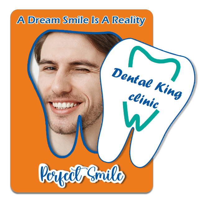 3.5x4.5 Customized Picture Frame Tooth Punch Indoor Magnets 40 Mil