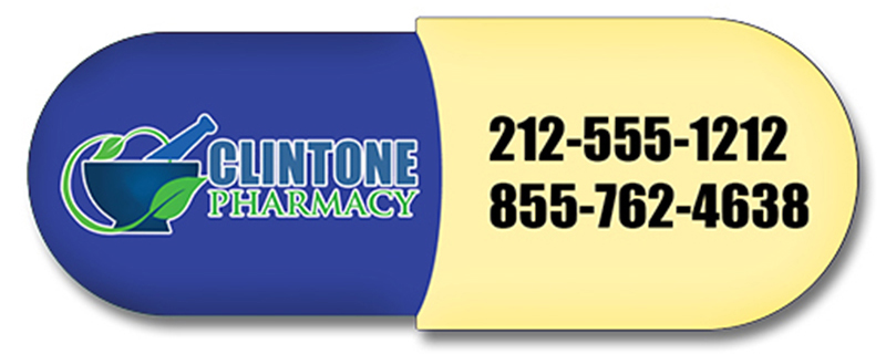 Magnet - Pill Capsule Shape (1.925x5.125) - 30 Mil