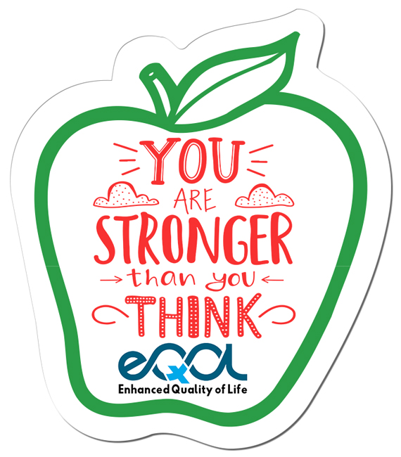 1.87x2.12 Custom Apple Shaped Magnets 20 Mil