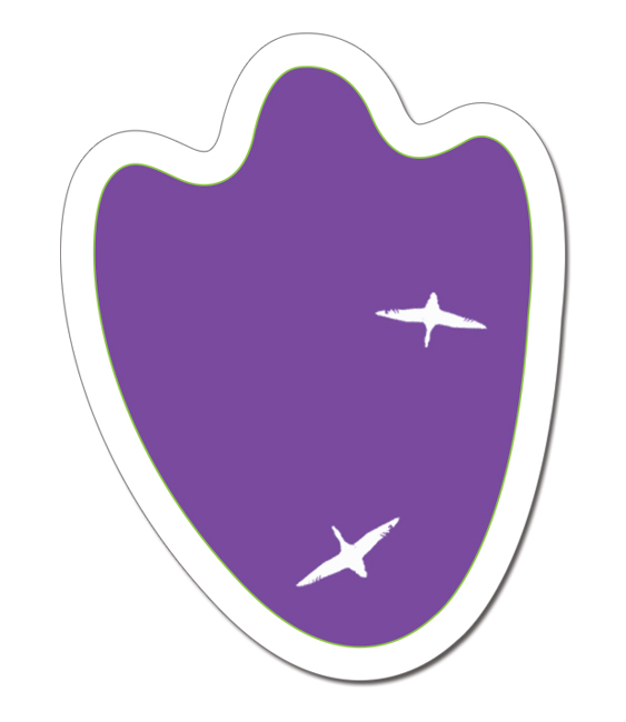 1.94x2.50 Custom Duck Foot Shaped Magnets 20 Mil