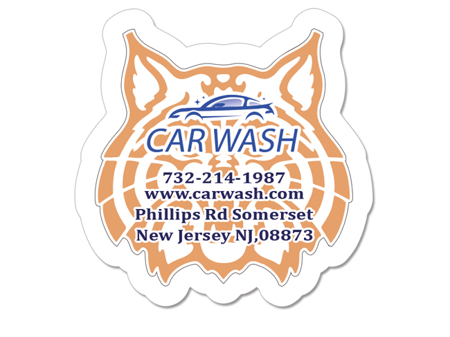 2.40x1.66 Custom Tiger Shaped Magnets 20 Mil