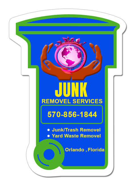 2.44x3.50 Custom Trash Can Shaped Magnets 20 Mil