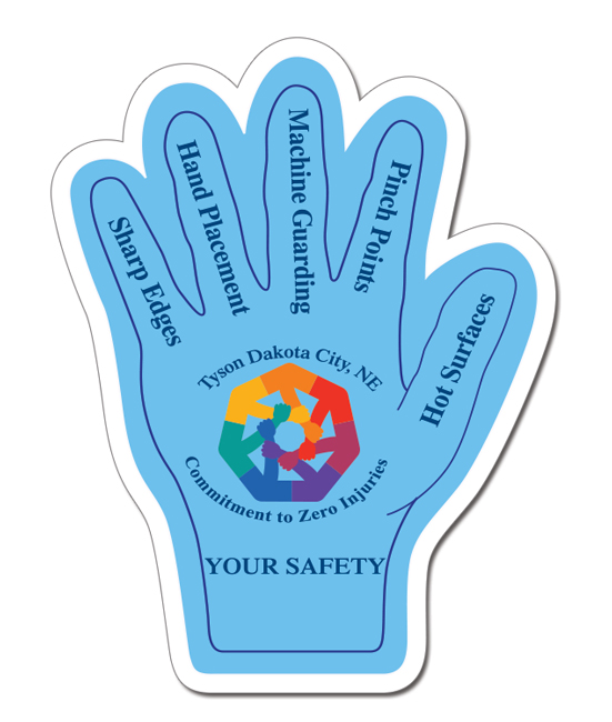 3.31x4.37 Custom Hand Shaped Magnets 20 Mil