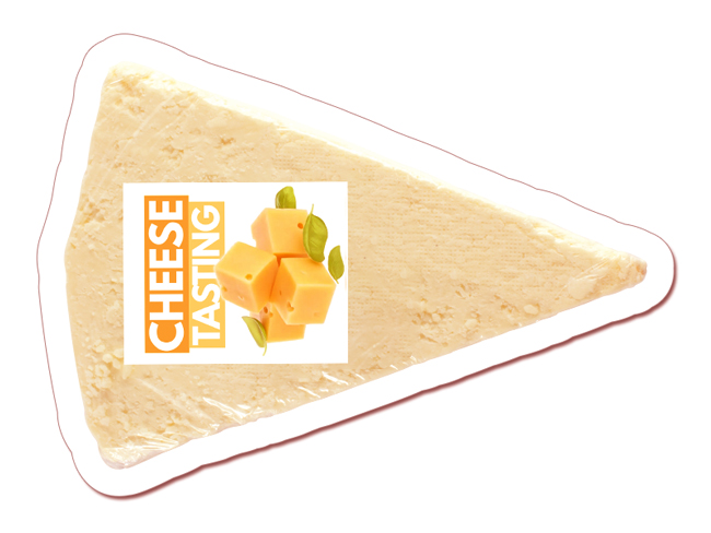 3X3 Custom Cheese Shaped Magnets 20 Mil