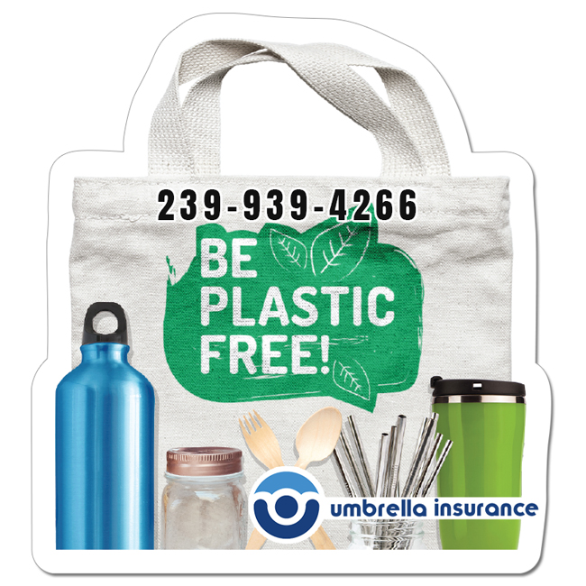 3x2.46 Custom Bag Shaped Magnets 20 Mil