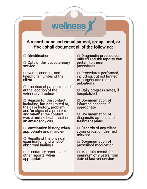 4.34x6.34 Custom Healthcare Shaped Magnets 20 Mil