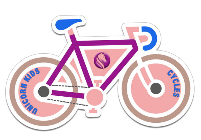 4.50x2.77 Custom Bicycle Shaped Magnets 20 Mil