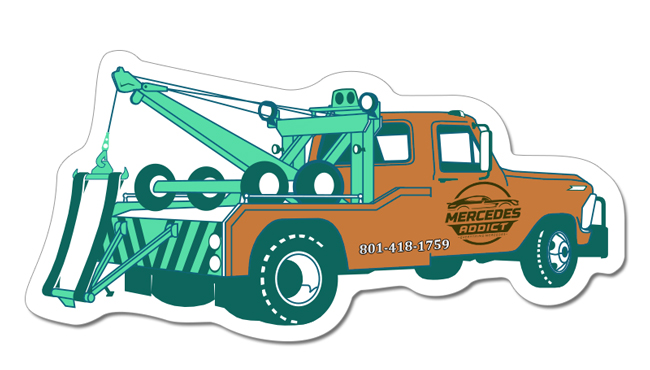 4.75x2.25 Custom Truck Shaped Magnets 20 Mil