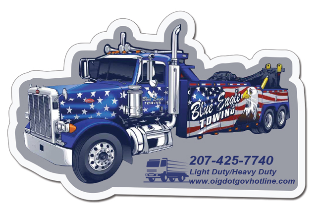 4.93x3.04 Custom Truck Shaped Magnets 20 Mil
