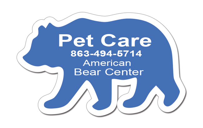 4.98x3.07 Custom Bear Shaped Magnets 20 Mil