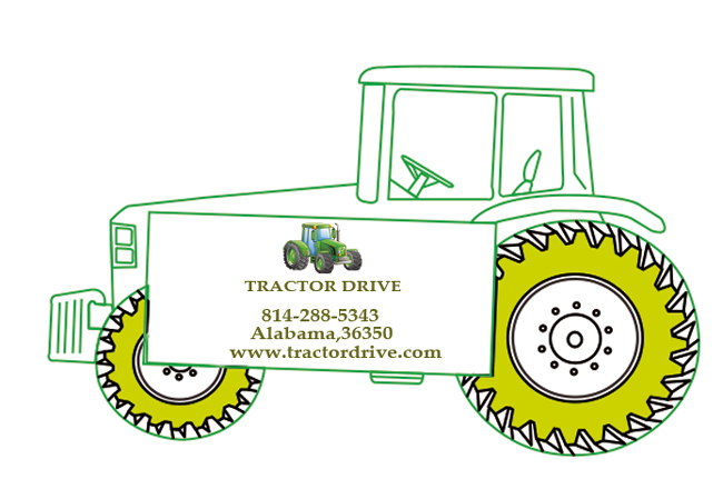 4x2.50 Custom Tractor Shaped Magnets 20 Mil