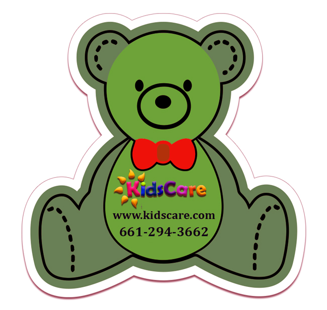 4x4 Custom Bear Shaped Magnets 20 Mil