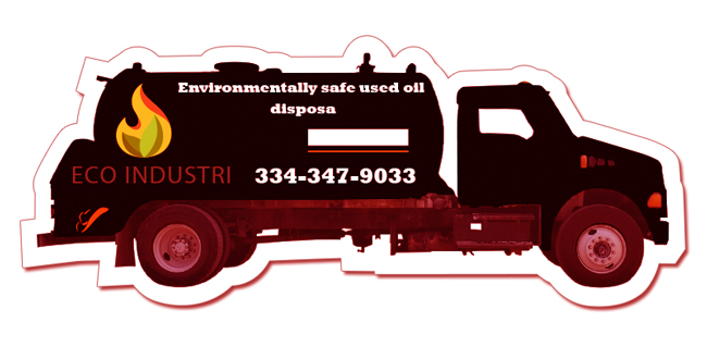 5.42x2.20 Custom Truck Shaped Magnets 20 Mil