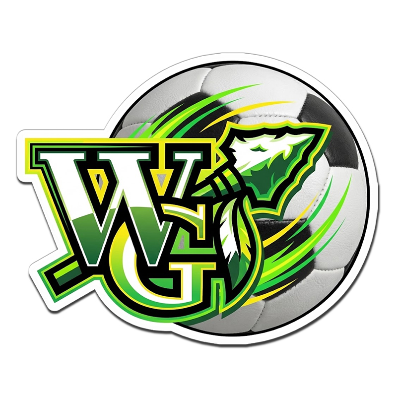 5.88x4.74 Custom Soccer Shaped Magnets 20 Mil