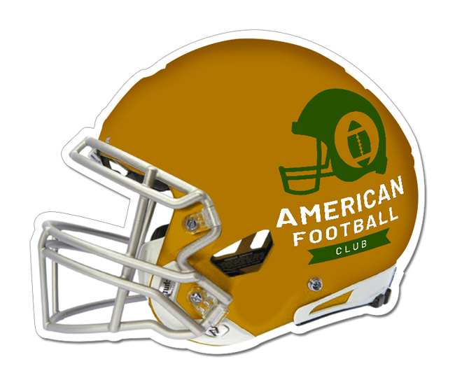 6.50x5.30 Custom Helmet Shaped Magnets 20 Mil