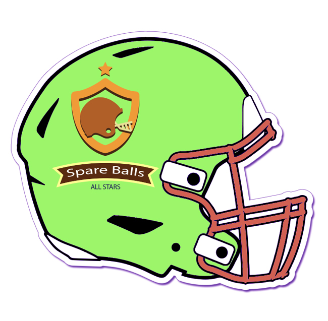 6.92x5.93 Custom Helmet Shaped Magnets 20 Mil