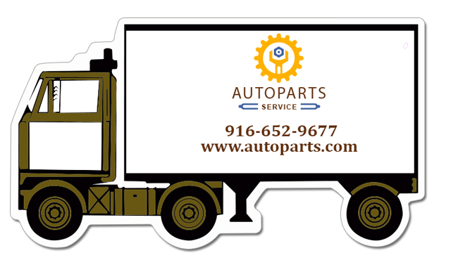 8.38x4.68 Custom Truck Shaped Magnets 20 Mil