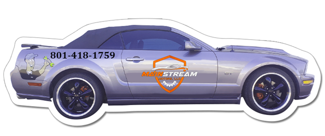 6.31x2.14 Custom Sports Car Shaped Magnets 20 Mil