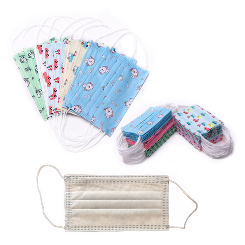 Preprinted Kids Disposable Face Masks