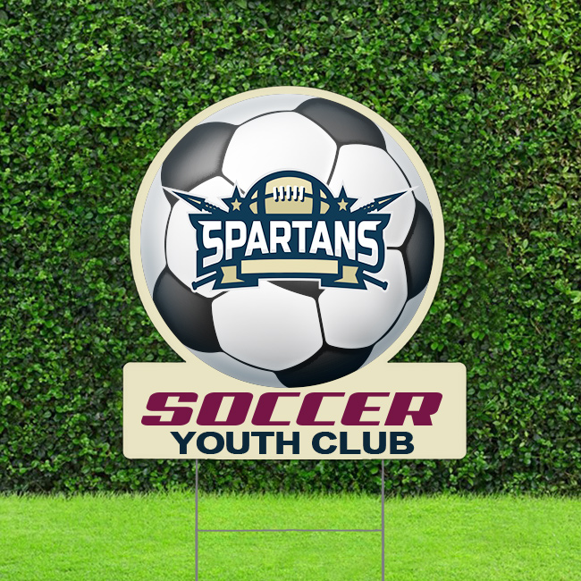 24" x 24" Sports Theme Yard Signs - Full Color Double Side