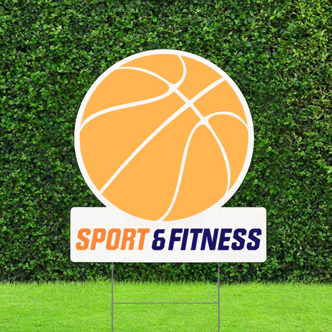 24" x 24" Sports Theme Yard Signs - Full Color Single Side