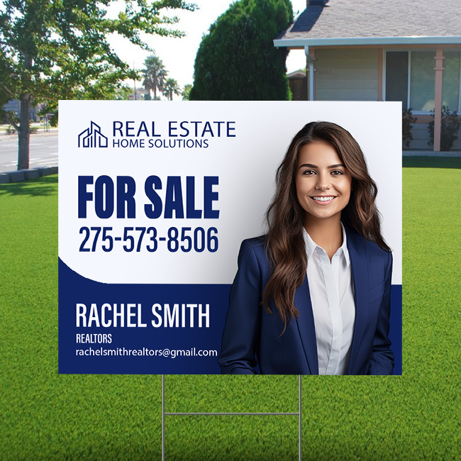 24" x 24" Double Side Yard Signs - Full Color