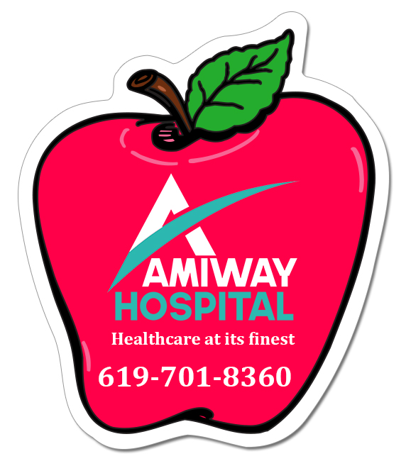 1.75x2.12 Custom Apple Shaped Magnets 20 Mil