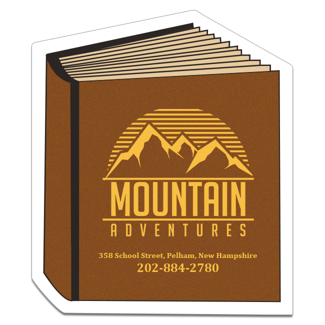 3x3.5 Custom Printed Book Shaped Magnets 20 Mil