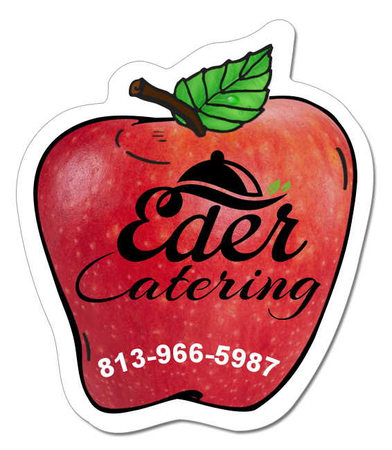 3.43x4 Customized Apple Shaped Magnets 20 Mil