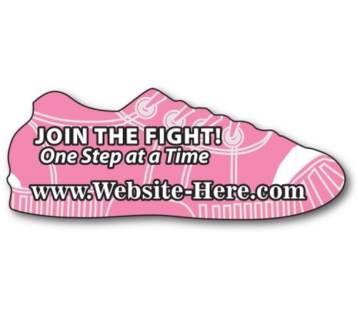 3.5x1.35 Custom Awareness Shoe Shape Magnets 20 Mil