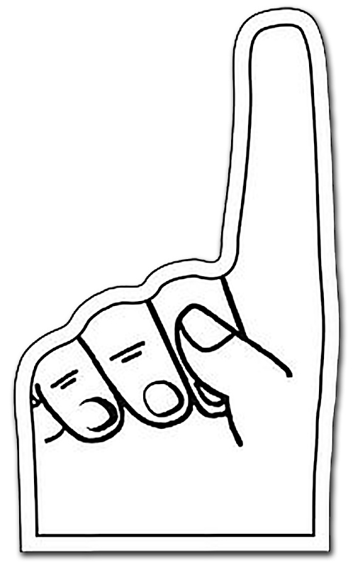 3x5 Custom Printed Hand Shaped Magnets 20 Mil