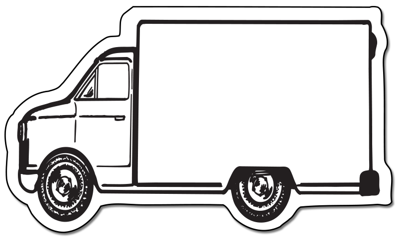 2.37x4 Custom Van Shaped Magnets 20 Mil